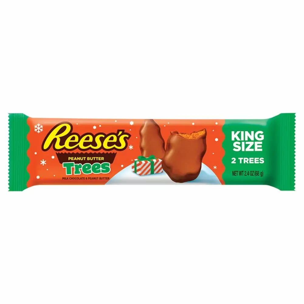 Reese's - 2 Milk Chocolate & Peanut Butter Trees King Size 68 Gram ...