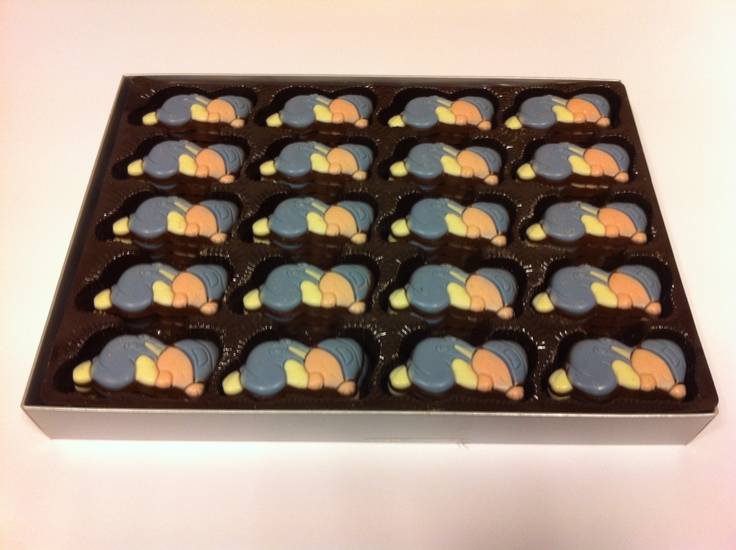 Chocolade Baby's Blauw 10 Stuks – candyonlinenl1