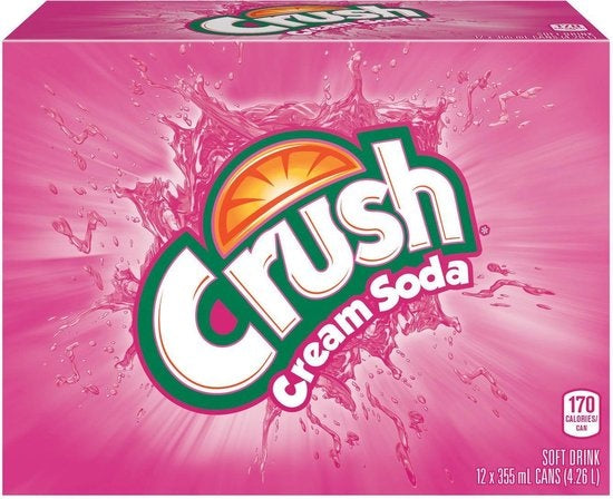 Crush - Cream Soda 355ml 12-Pack – candyonlinenl1