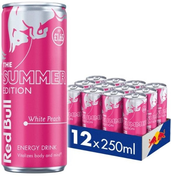 Red Bull - The Summer White Peach 250ml 12 Blikjes – candyonlinenl1