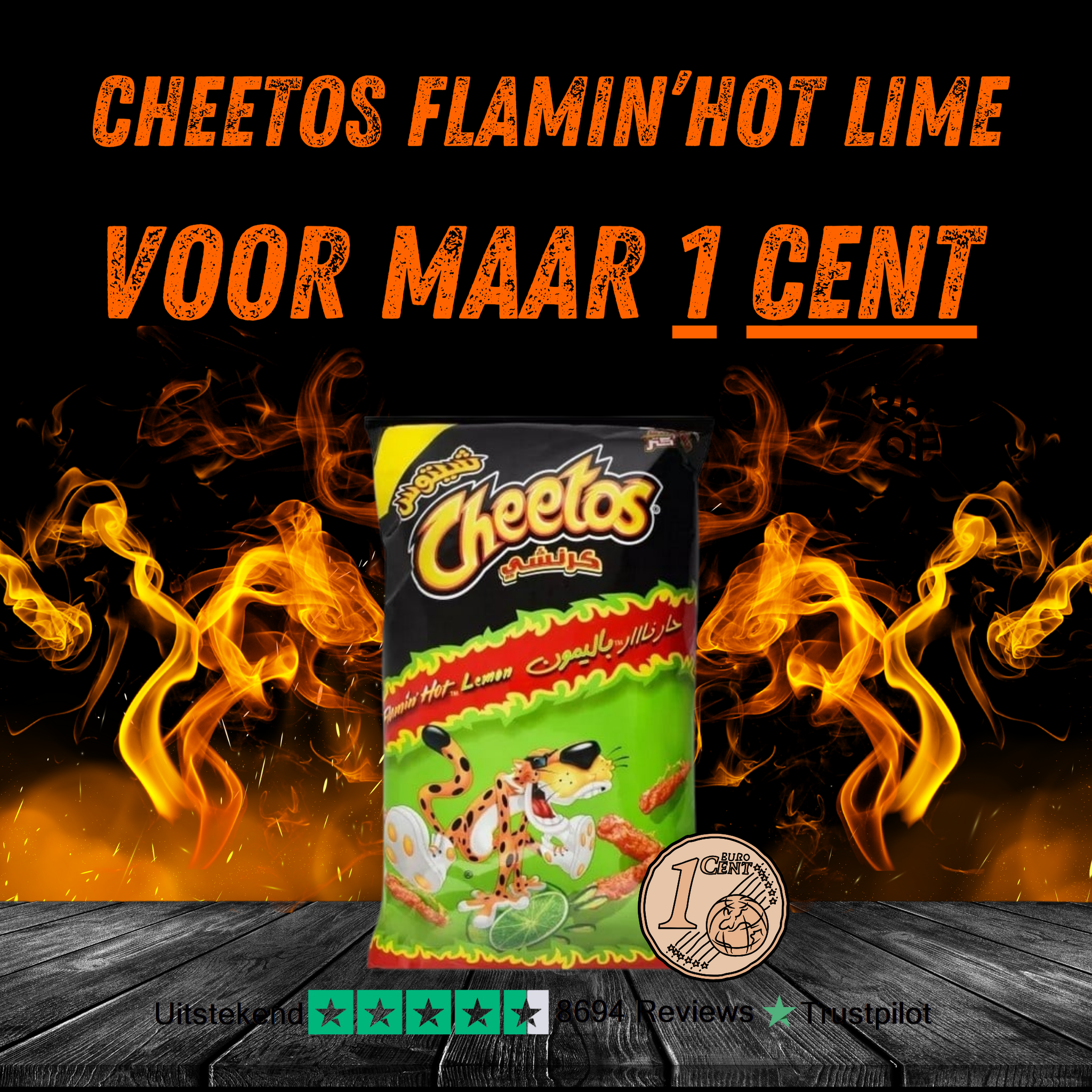 Cheetos - Crunchy Flamin Hot Lime 190 Gram – candyonlinenl1