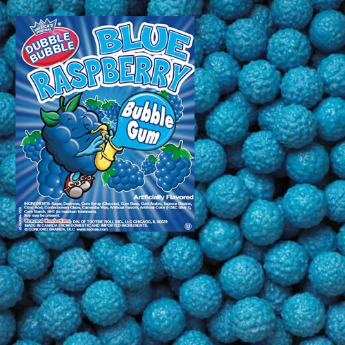 Dubble Bubble - Blue Raspberry Gumballs 200 Gram – candyonlinenl1