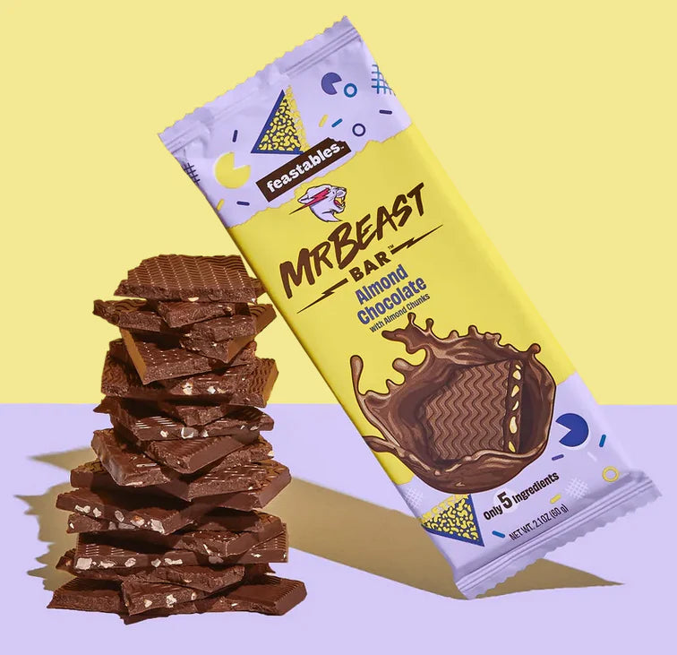Mr Beast - Feastables Almond Chocolate Bar 60 Gram – candyonlinenl1