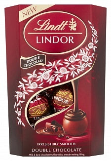 Lindt - Lindor Double Chocolate Cornet 200 Gram – candyonlinenl1
