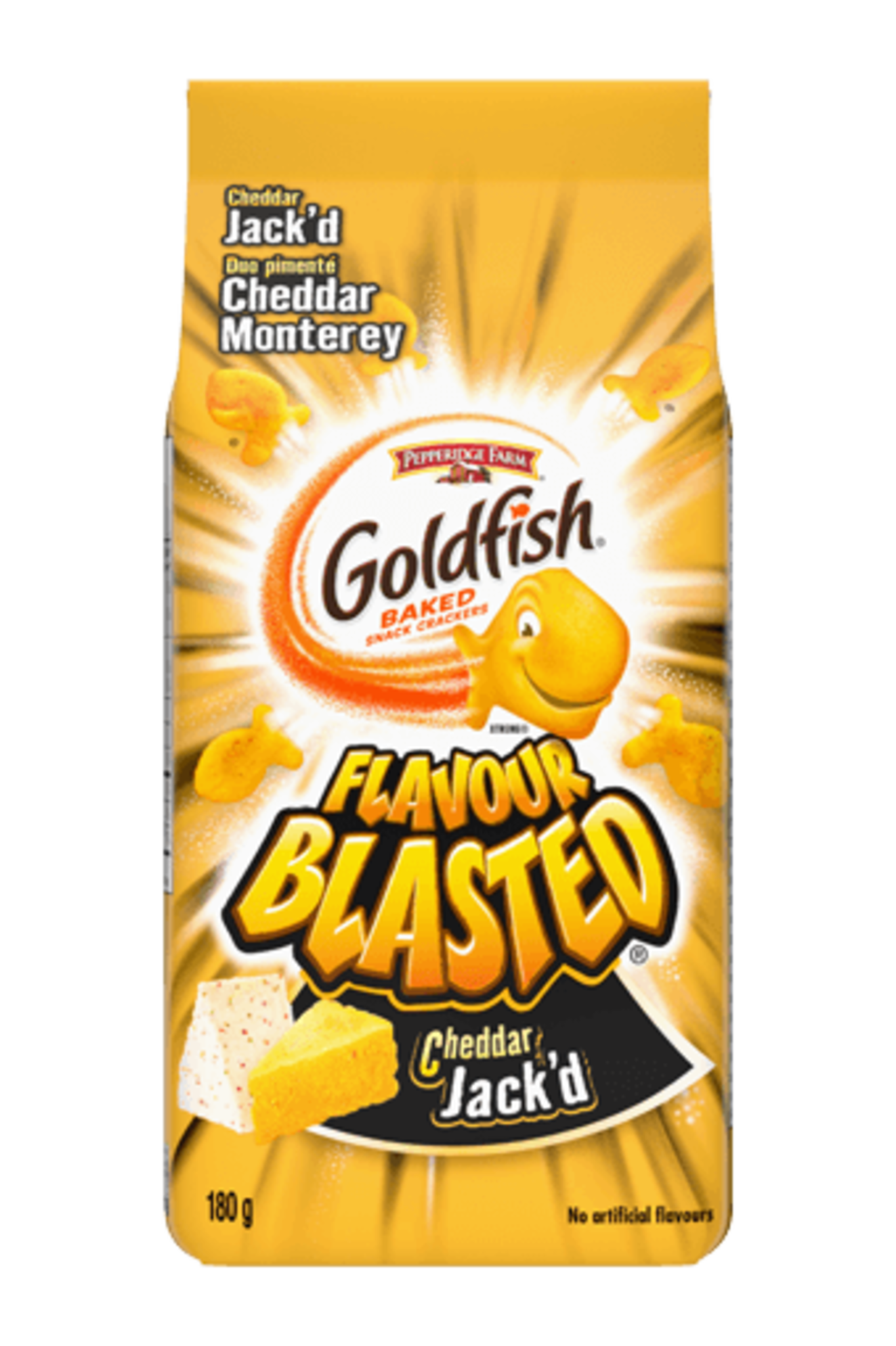 Goldfish - Blasted Cheddar Jack'd 180 Gram – candyonlinenl1